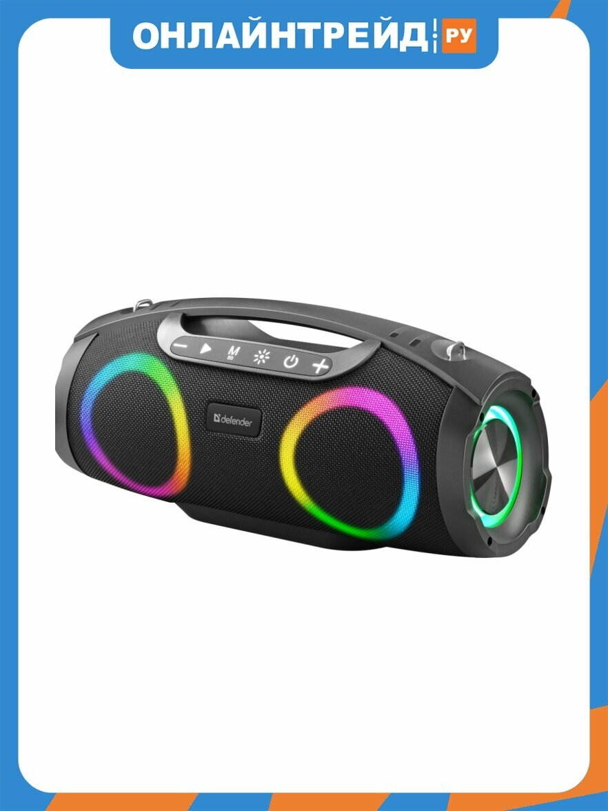 Портативная колонка Defender Beatbox 30 (Битбокс 30) 30Вт, RGB/BT/FM/USB/TF/AUX/TWS