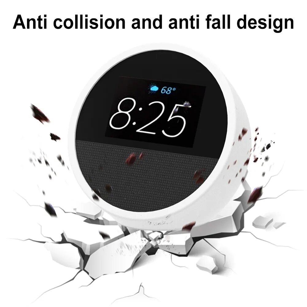 Чехол из силикона для Amazon Echo Spot 2024, водонепроницаемый и противоударный