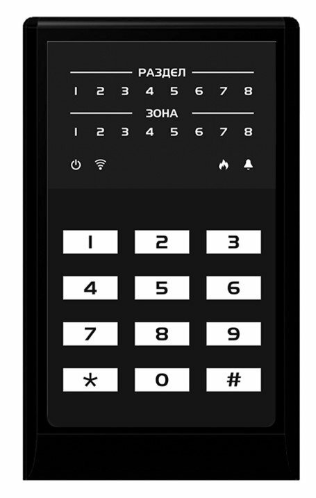 Стелс Мираж-КД-04 Black Кнопочная кодовая панель