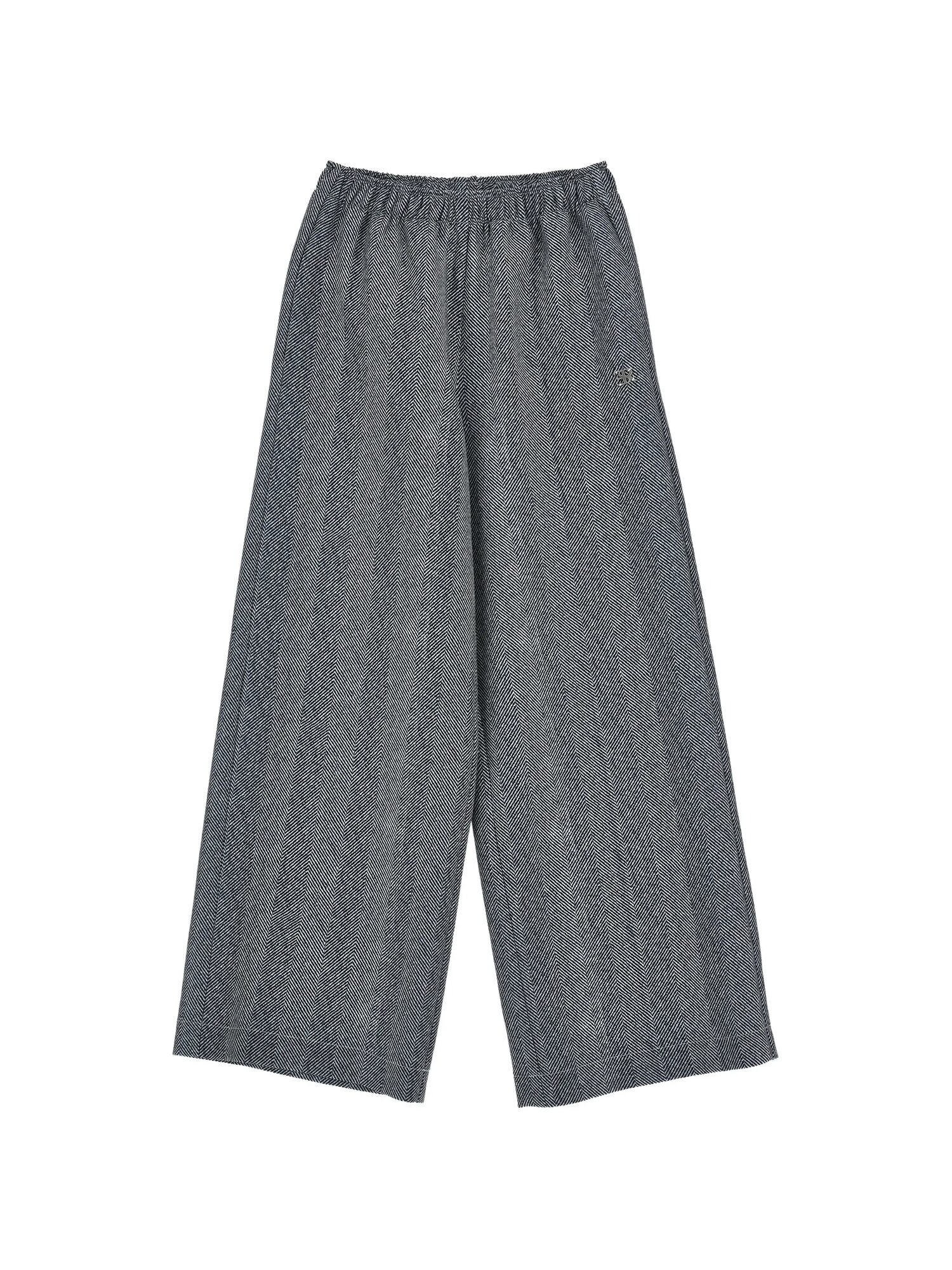 Брюки Ermanno Scervino Herringbone-pattern elasticated-waist trousers
