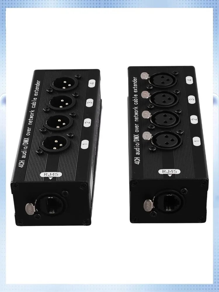 1 Пара 4-Канальный XLR/ Аудио RJ45 Ethernet Удлинитель XLR