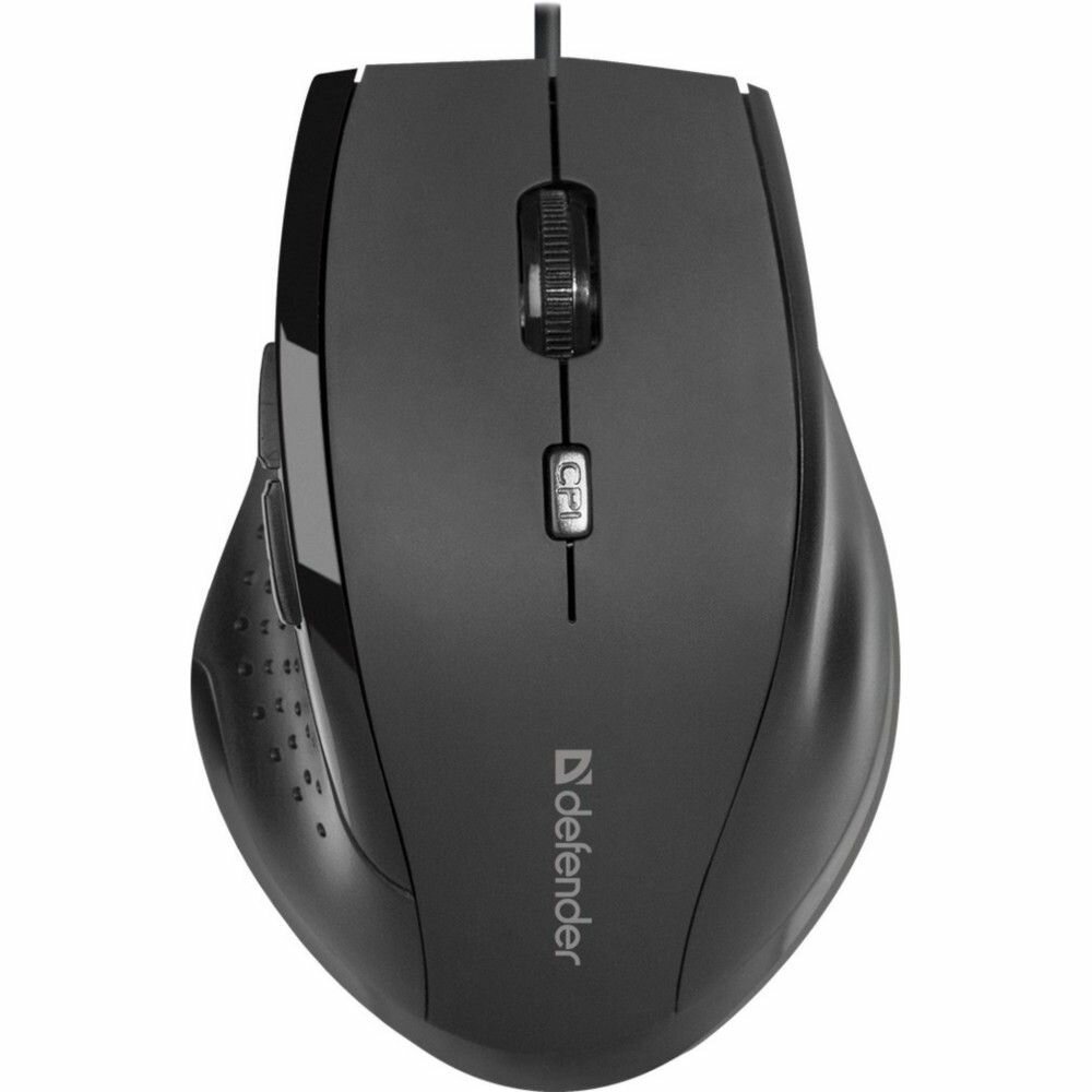 Мышь проводная DEFENDER Accura MM-362 black (USB, 1600dpi, 6but) (52362)