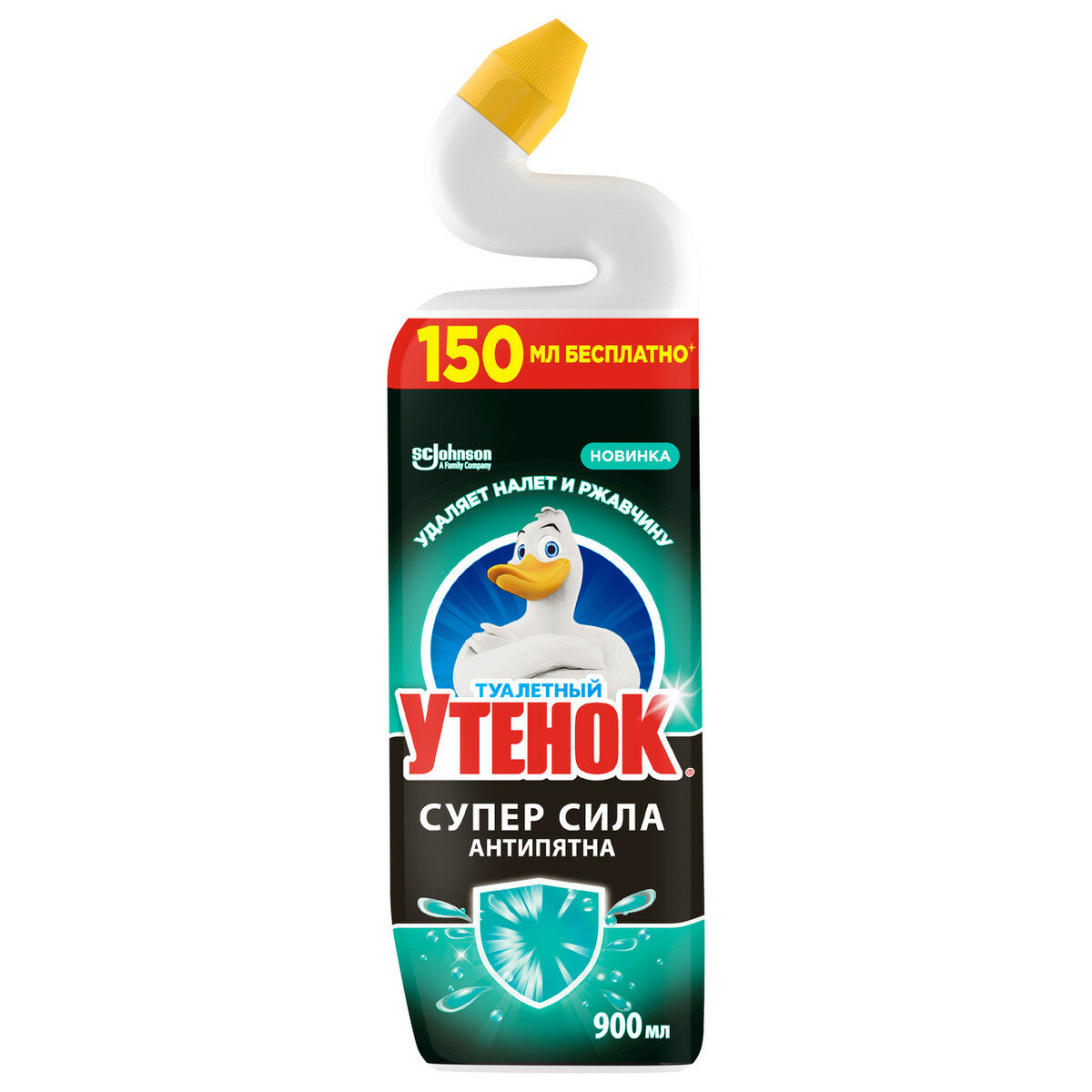 Средство для унитаза Туалетный Утенок Суперсила антипятна, 900мл, (2 шт)