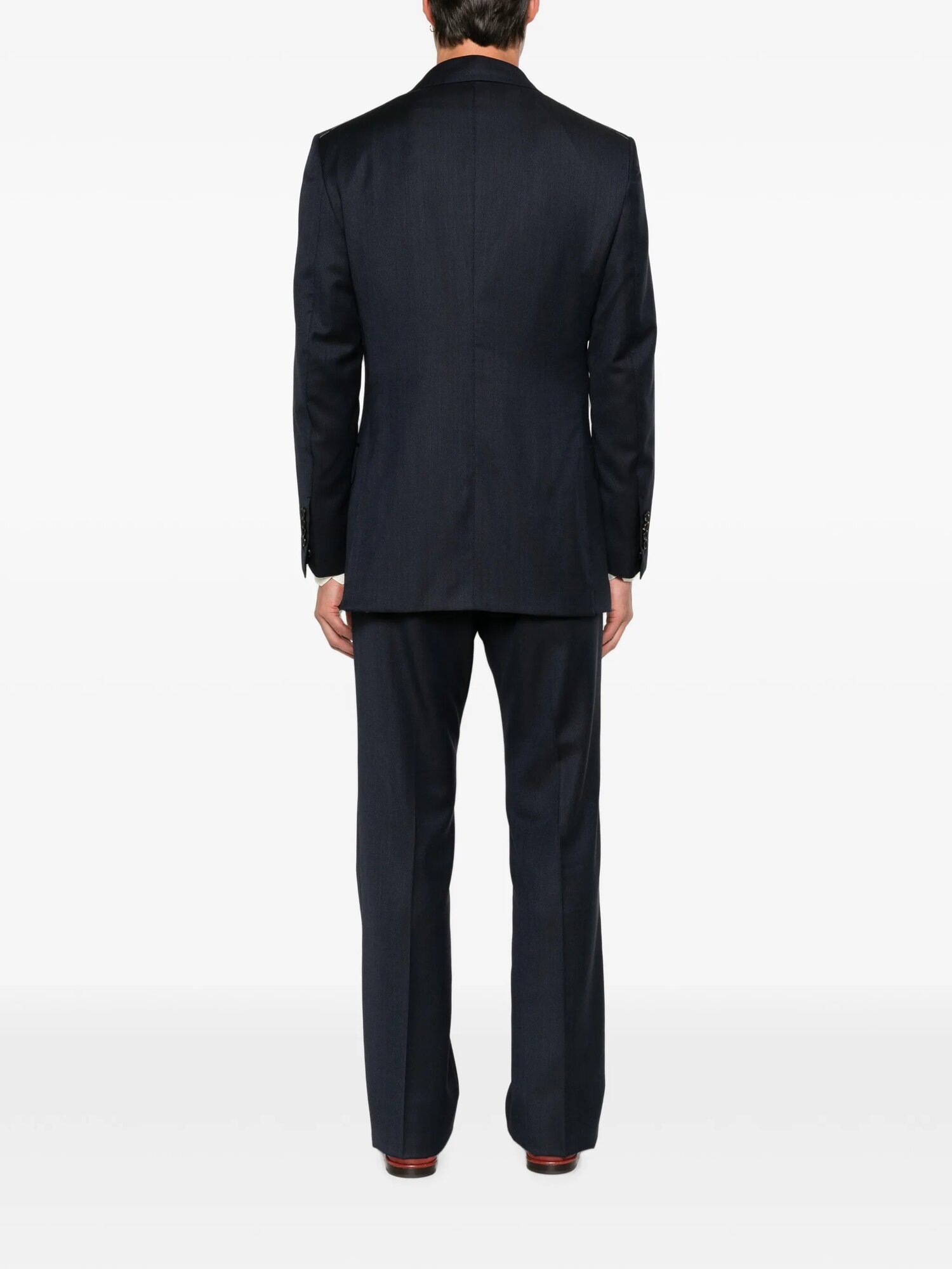 Комбинезон Tom Ford Herringbone double-breasted suit, размер 50 EU, синий — фото 1