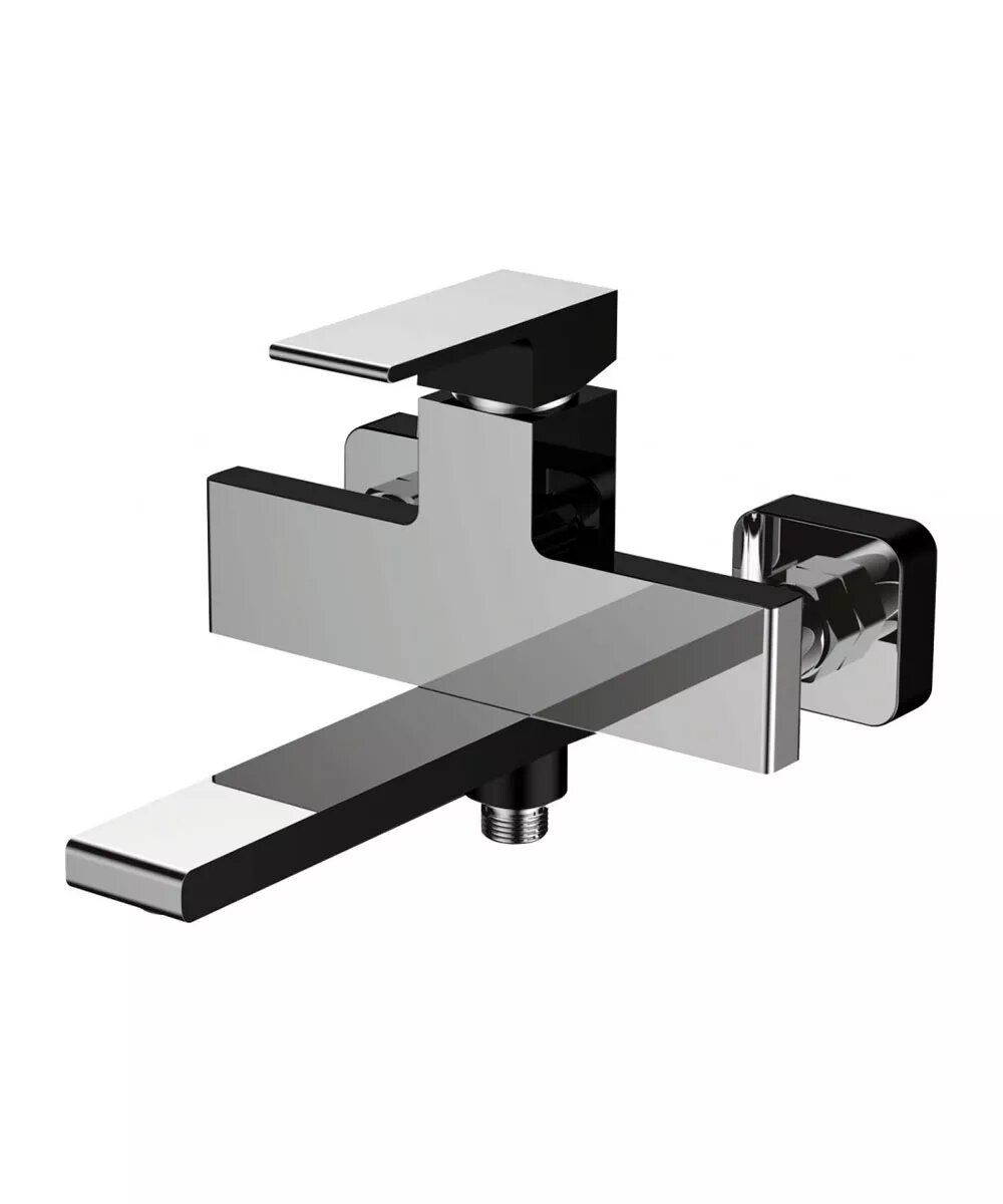 Смеситель для ванны с душем от бренда Ganzer из латуни GZ28032-C черный/хром