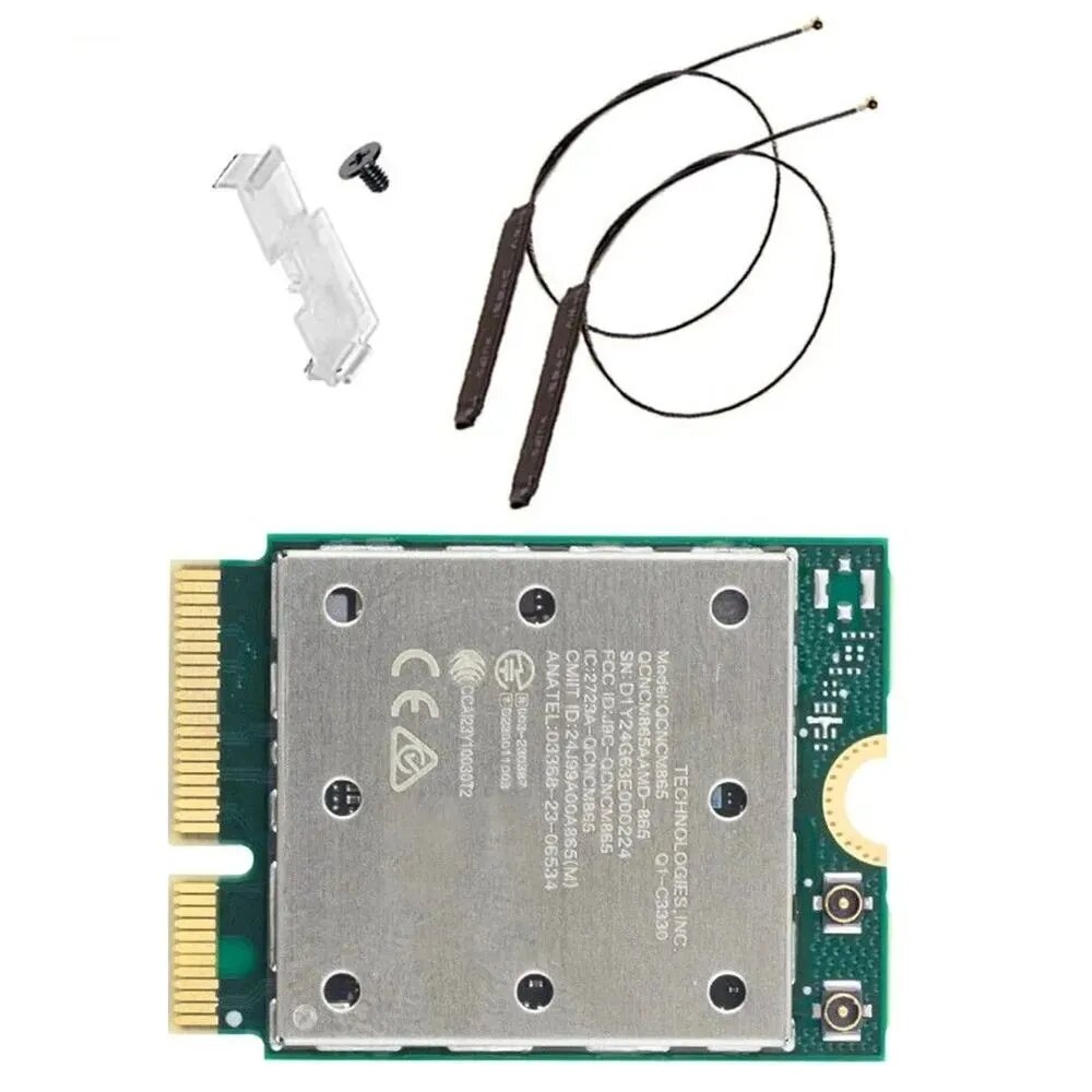 Адаптер WiFi 7 M.2 QCNCM865 BT 5.3 Tri-Band до 5.8 Гбит/с для Intel AMD Windows 11
