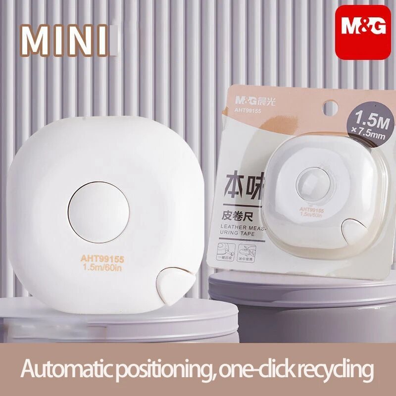 Рулетка M&G 1,5 м White 1pcs