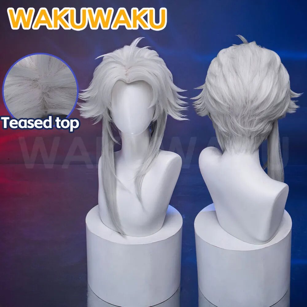 Мужской белый короткий синтетический парик для косплея Пьеро Белый, Pierrot Wig Only, PRE-SALE
