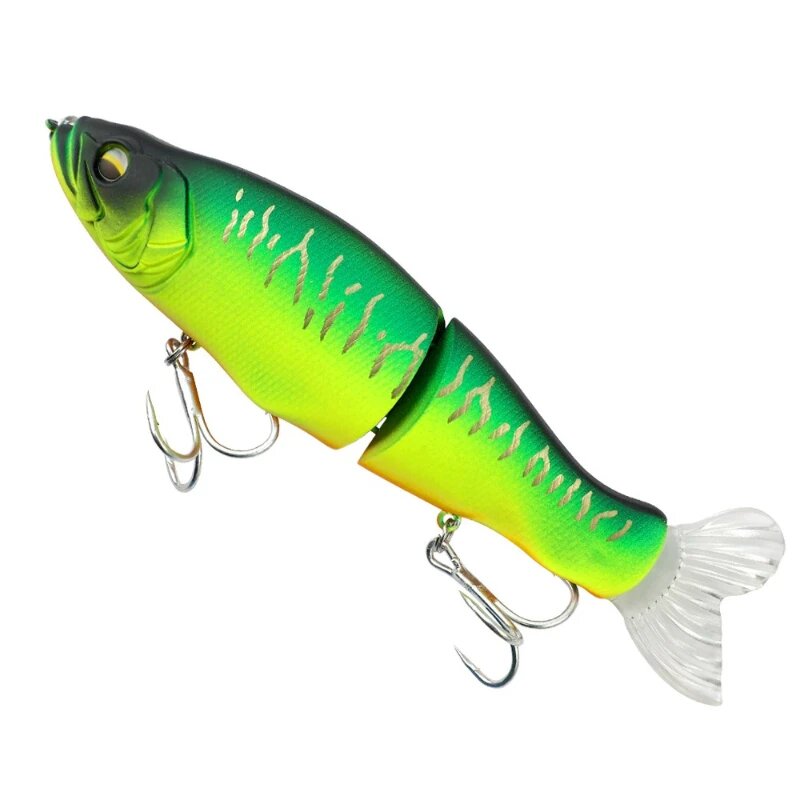 DKSTINYE 2 шт. приманки-глайдеры Shad Swimbait 140 мм Green 2PCS