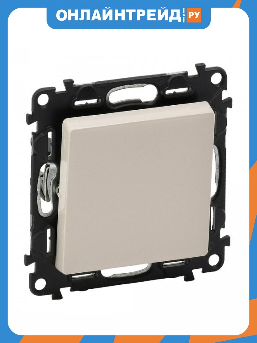 Переключатель Legrand 1-клавишный 10А 250В Valena LIFE DIY, слоновая кость, 752506