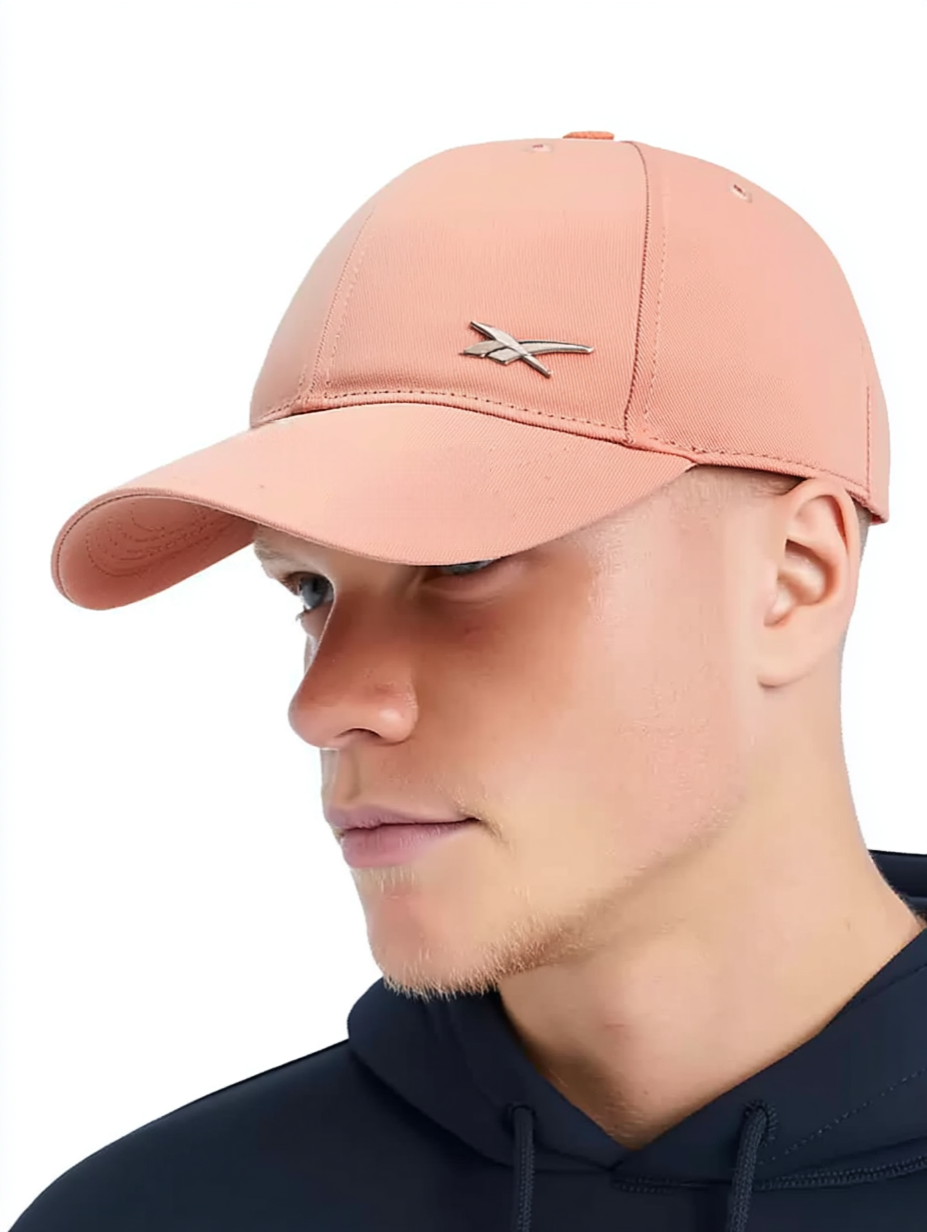 Бейсболка Reebok Badge Cap для мужчин, размер ONESIZE, розовый — фото 1