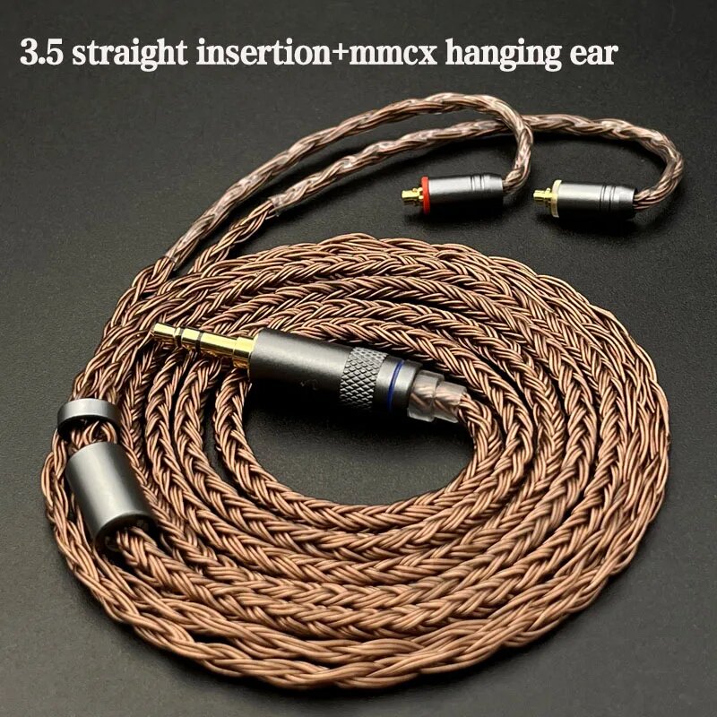 Кабель MMCX для наушников 1.2M, 3.5 Hanging ears