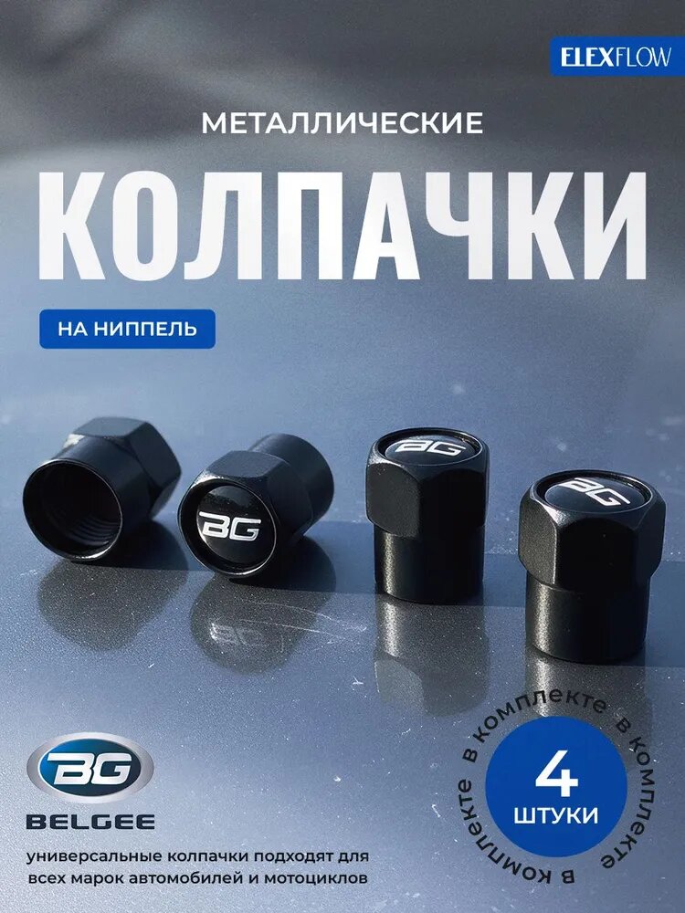 Колпачок на вентиль автомобильный, 22 шт.