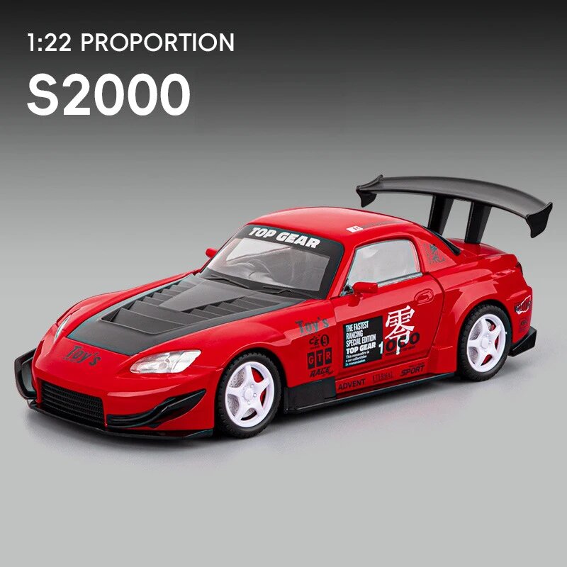 Модель автомобиля Honda S2000 1:22, красный