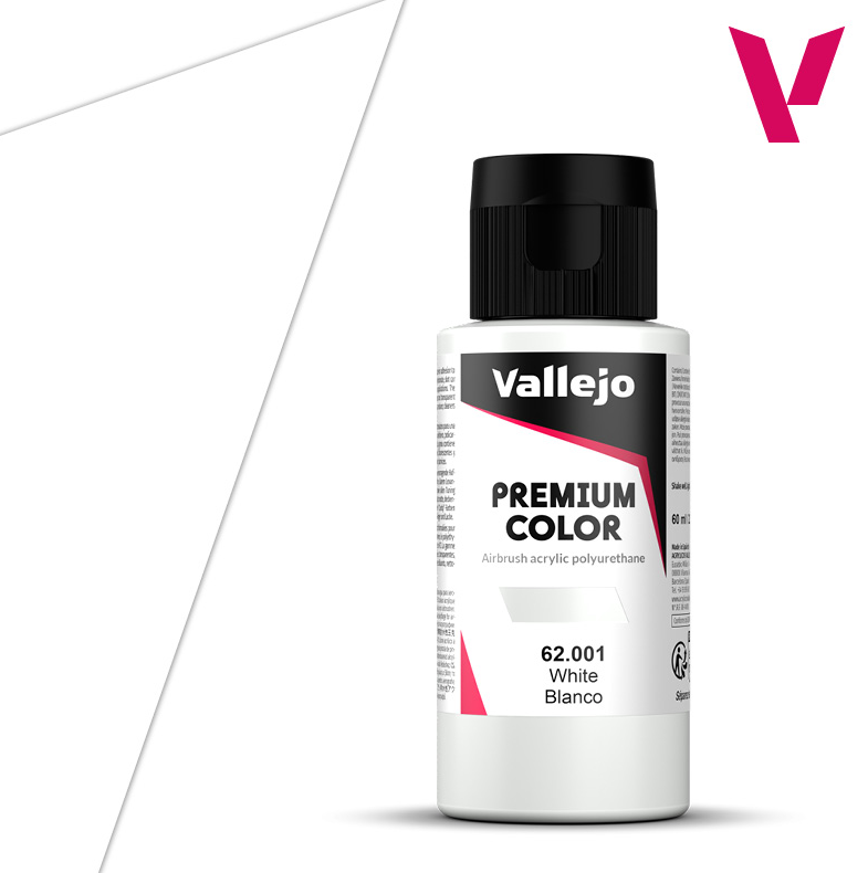 Белая. Краска акрил-уретановая Vallejo Premium 60мл