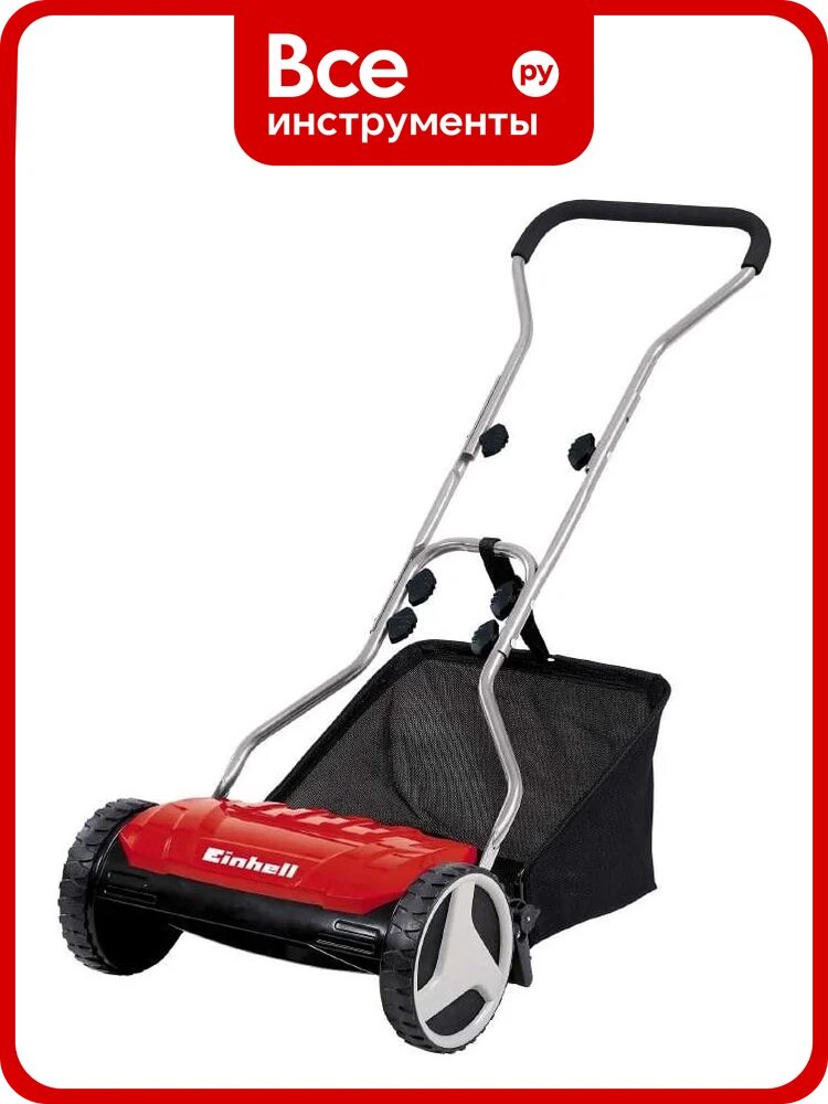 Ручная газонокосилка Einhell GE-HM 38 S-F 3414161, сталь, для лужаек площадью