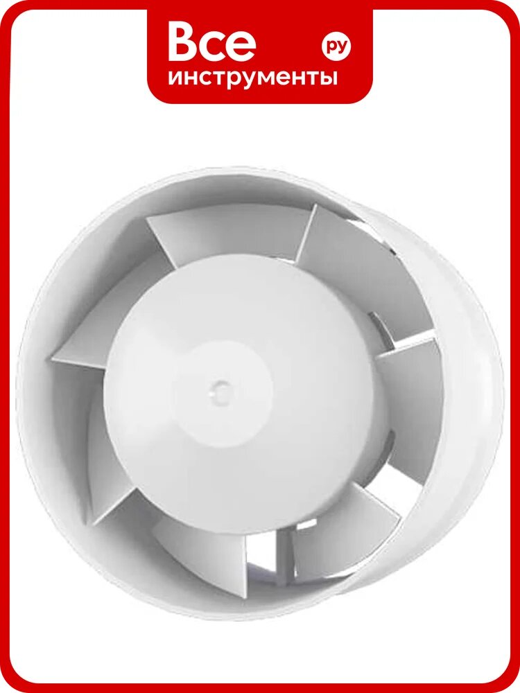 Вентилятор Zernberg Topaz 100 Turbo 10222221 канальный, скольжения подшипник, IPX4 защита, белый