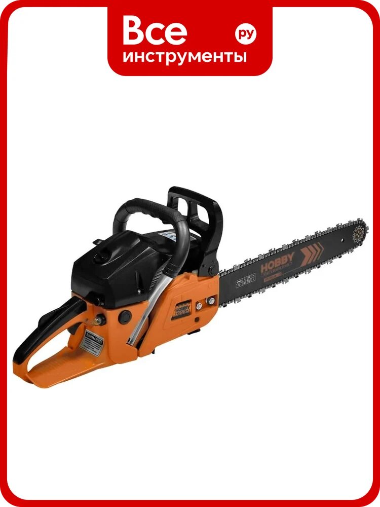 Бензиновая пила CARVER HOBBY HSG 158-18 01.004.00043, для заготовки древесины валки деревьев, деревянный, синий