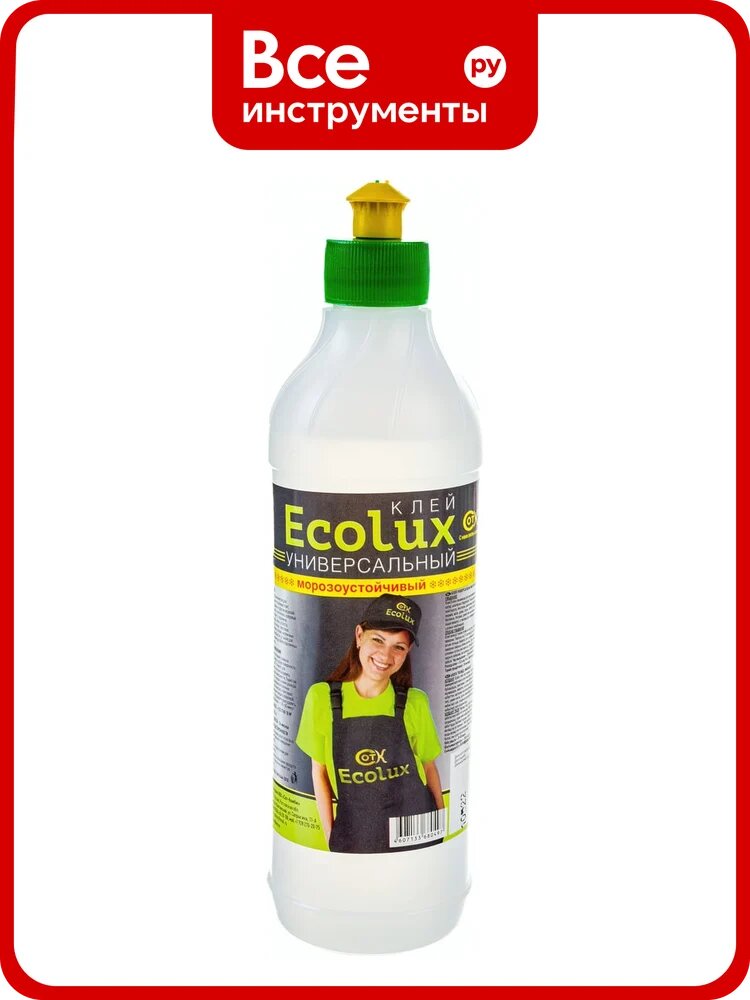 Универсальный полимерный клей ECOLUX (морозоустойчивый; 0.5 л) 4607133680497