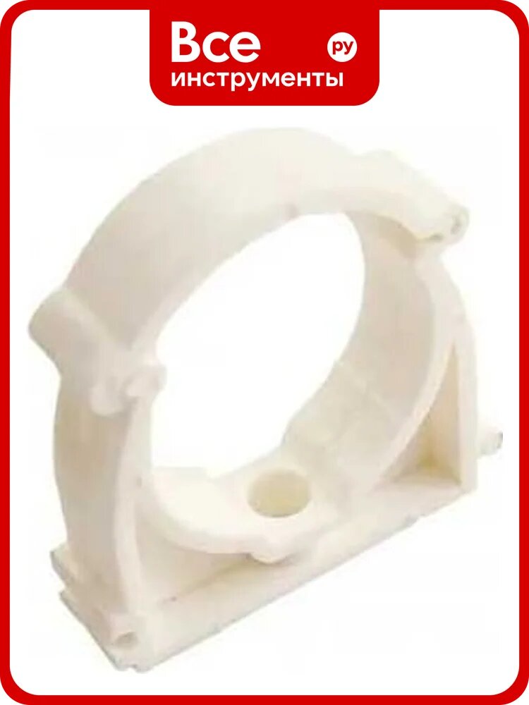 Кронштейн MeerPlast, одинарный, с креплением, пластик, белый, 20 шт