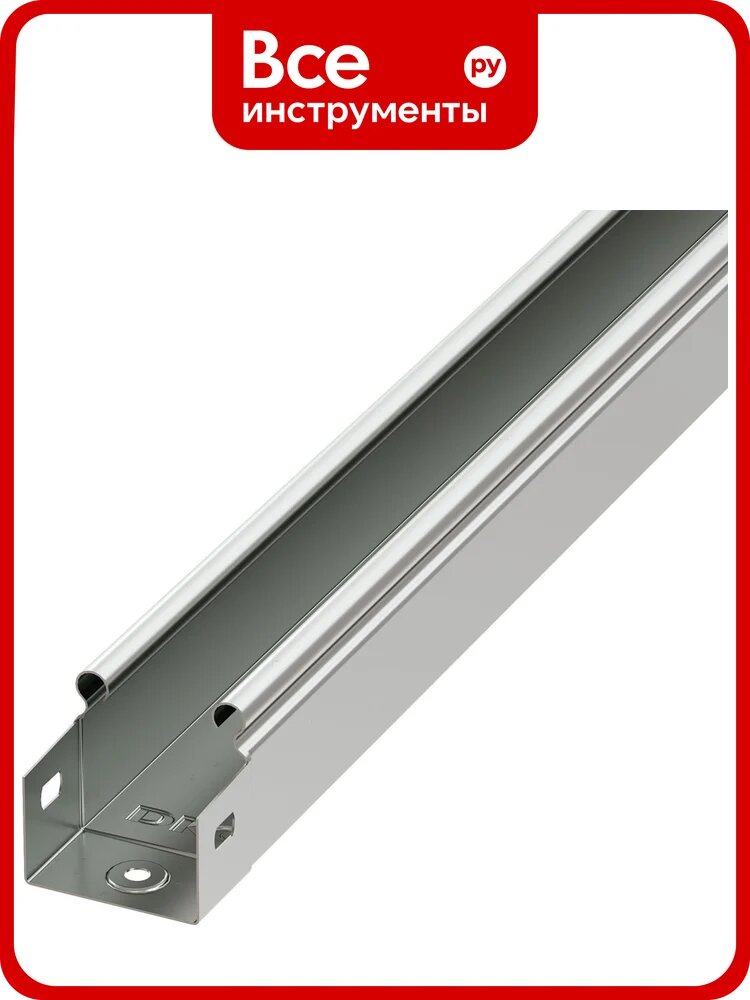 Лоток DKC 50x50 L2000 дл.2м 35010DIY, для укладки кабеля, из высококачественной оцинкованной стали