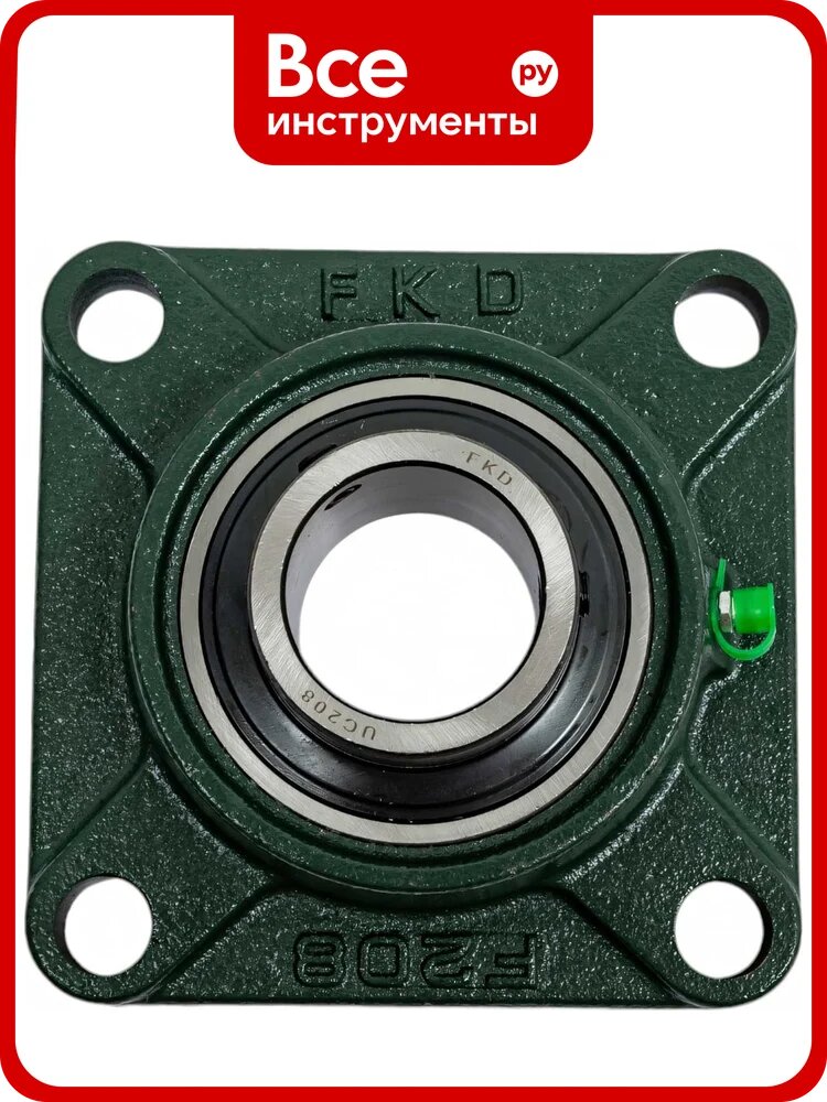 Подшипниковый узел FKD UCF208 UCF208FKD с чугунным корпусом, квадратным фланцем и стопорными винтами