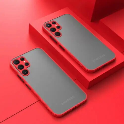 Красный матовый чехол Samsung A52