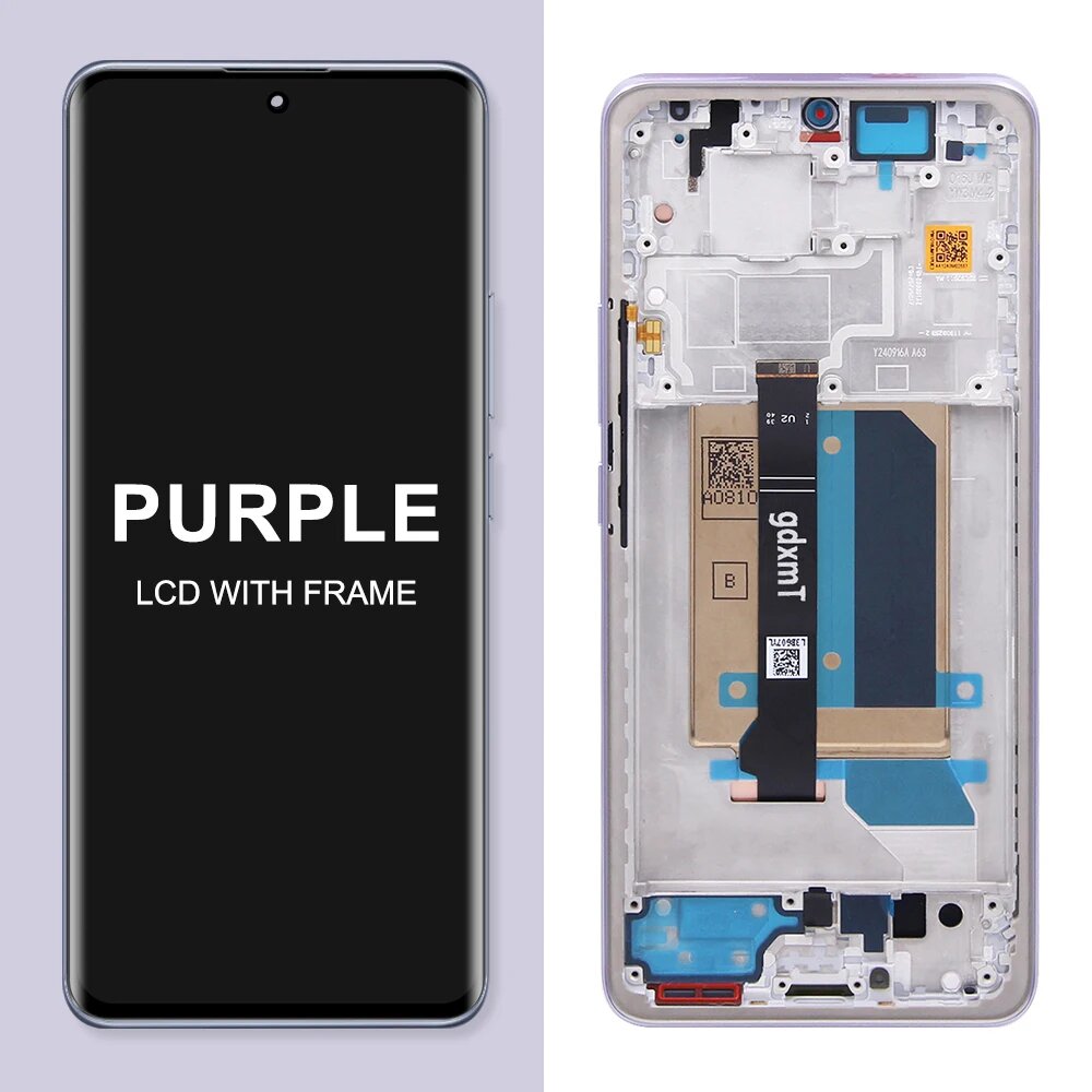 6,67 "AMOLED для Xiaomi Redmi Note 14 Pro + Plus 5G ЖК-дисплей с цифровым преобразователем сенсорного экрана в сборе, запасные части для ремонта