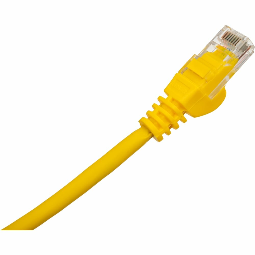 Патч-корд LANMASTER RJ45 - RJ45, 4 пары, UTP, категория 5е, 5 м, желтый LAN-PC45/U5E-5.0-YL — фото 1
