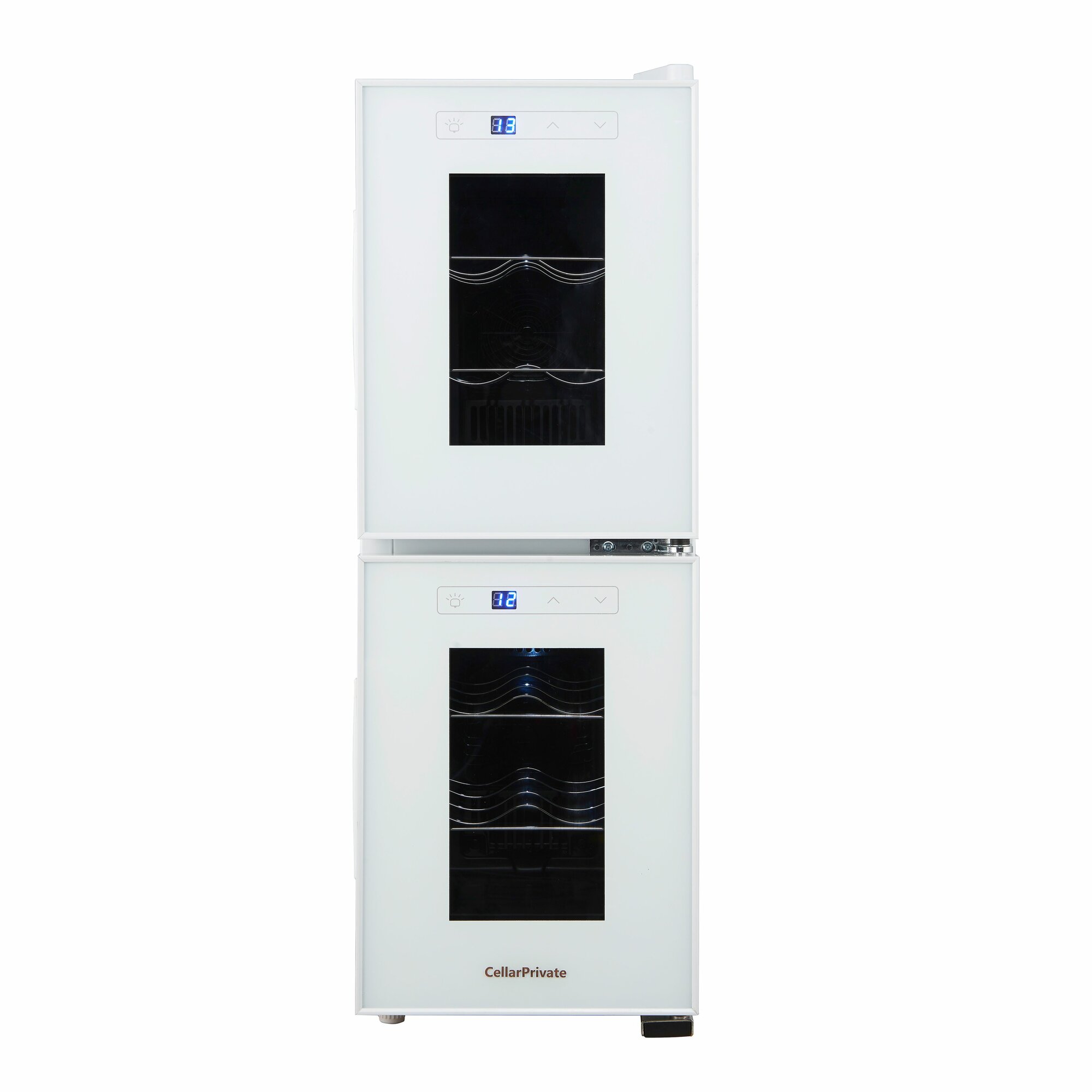 Винный шкаф Cellar Private CP012-2W, 12 бут, белый.