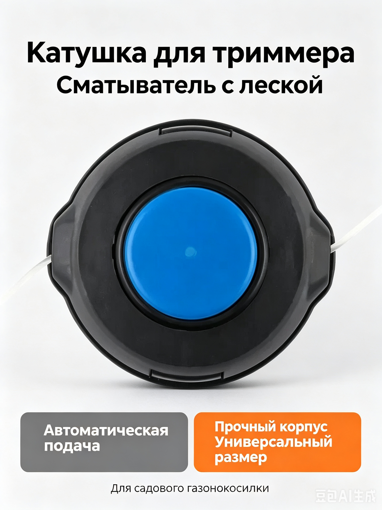 Сменная катушка-сматыватель для электрического садового триммера, прочная бобина с высокоизносной нейлоновой леской