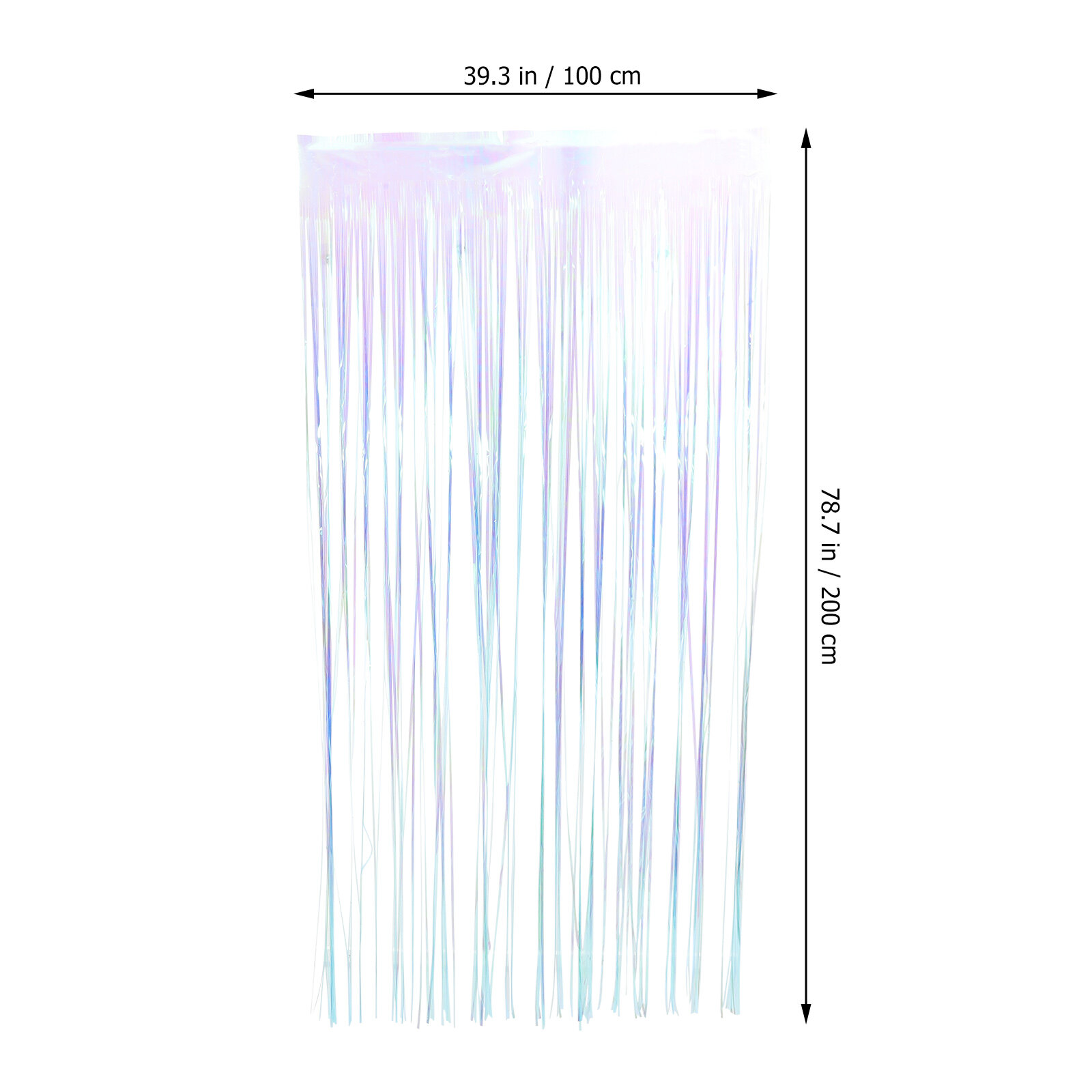 Синяя Фоновая Занавеска С Фringе Для Декора Бара И Вечеринок 200X100CM