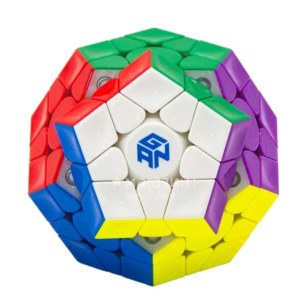 Головоломка Мегаминкс GAN Megaminx MagLev UV (черная сторона)