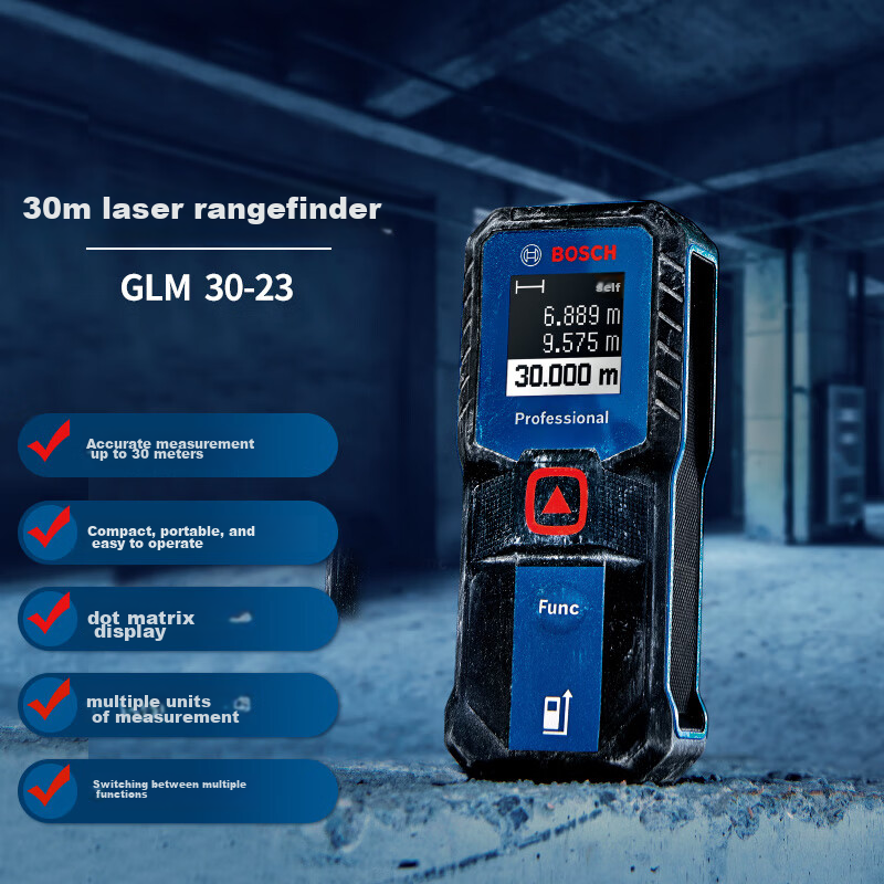 BOSCH GLM 30-23 инфракрасный дальномер лазерный измеритель 30 м компактный Модель：GLM 30-23