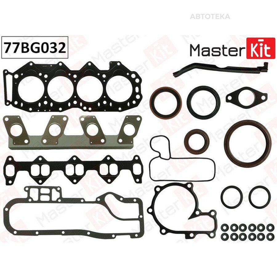 Комплект прокладок ДВС Mazda MPV WL/WL-T 2.5TD 96- MASTERKIT 77BG032