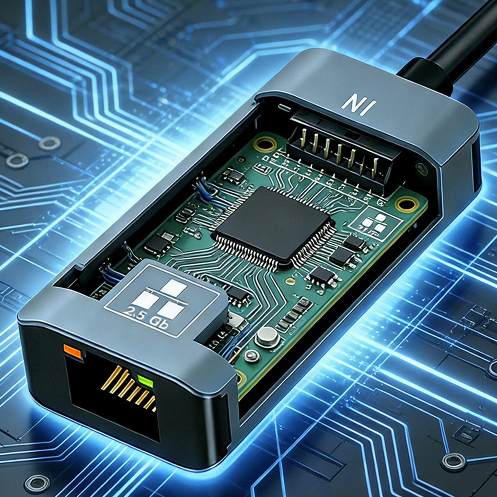 Кабель Type C/USB на RJ45 25G Ethernet — фото 1