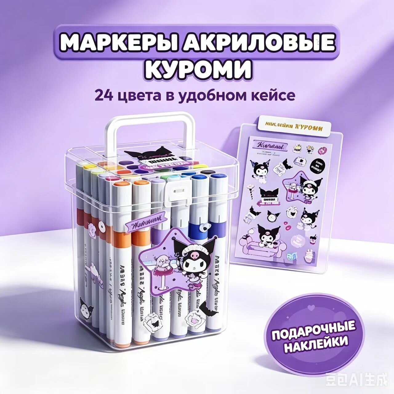 Набор фломастеров, 24 шт. для рисования для творчества