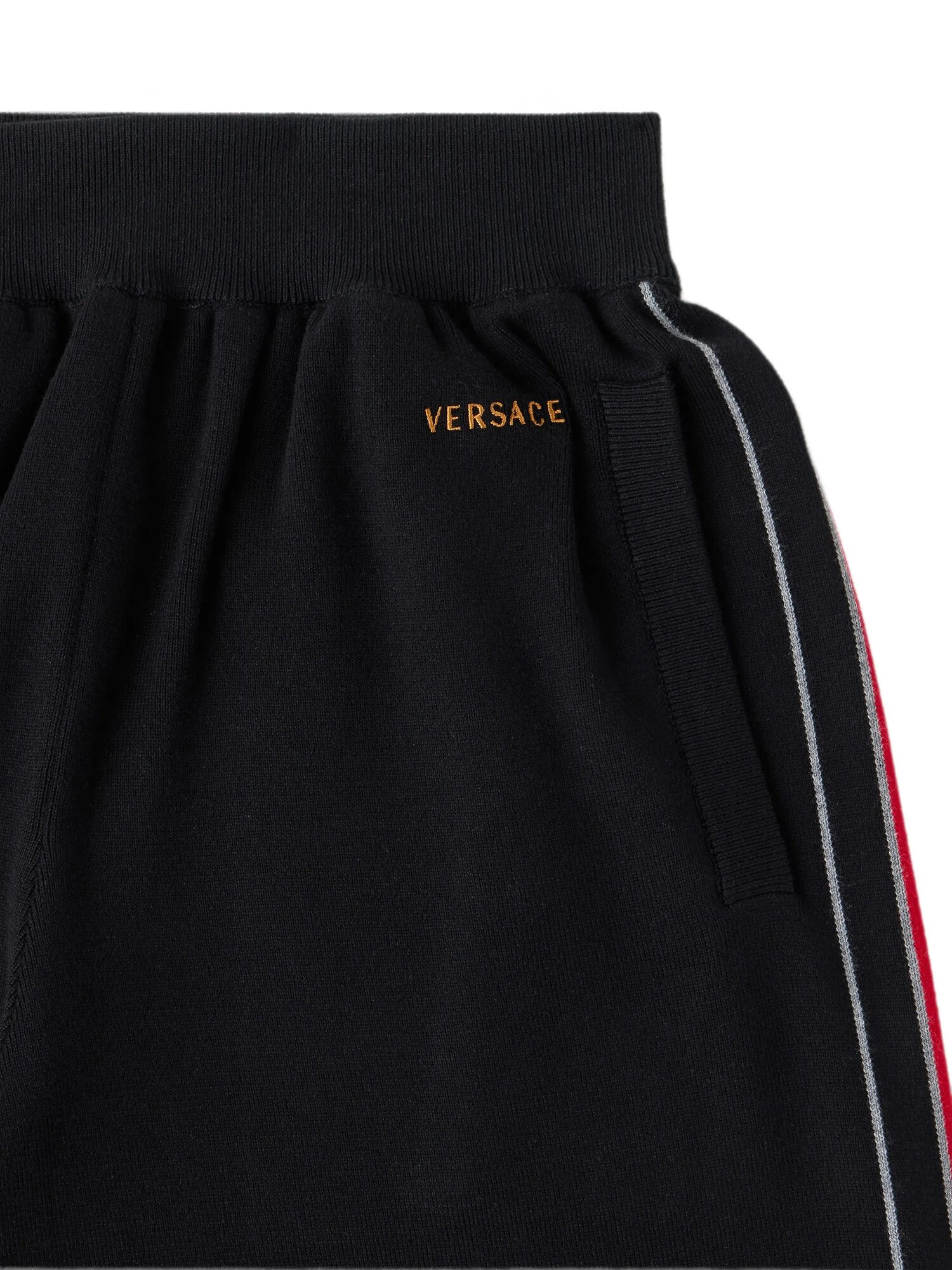 Брюки Versace Logo-embroidered side-stripe track pants, размер 52 — фото 1