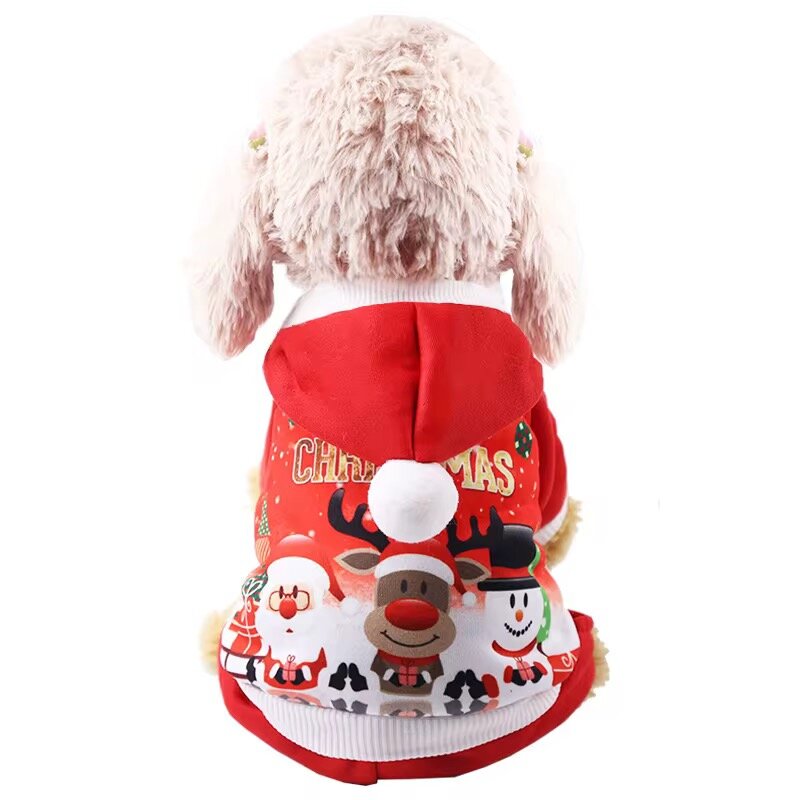 Костюм "Merry Cristmas" для собак небольших пород . Размер XXL .