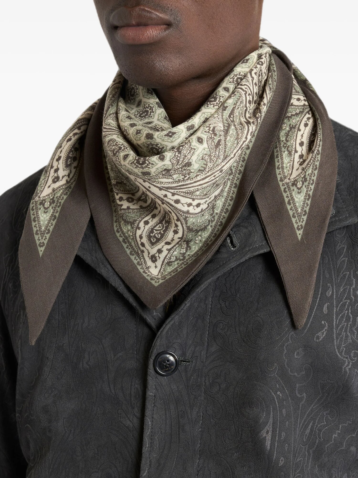 Шарф ETRO Paisley triangular scarf для мальчиков — фото 1