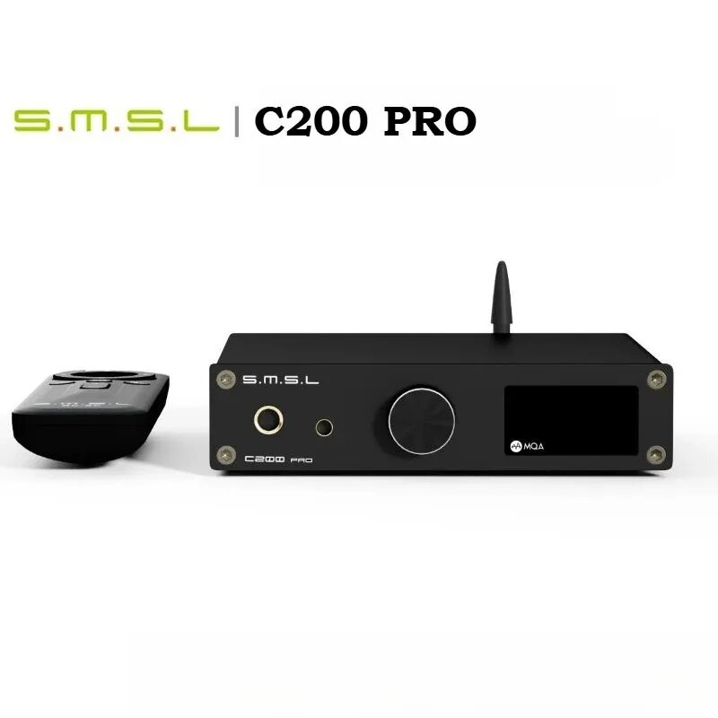 SMSL C200 PRO ЦАП-усилитель для наушников ES9039Q2M, 4*OPA1612A, Высокое разрешение, PCM DSD512, Bluetooth LDAC, разъем 6.35/4.4
