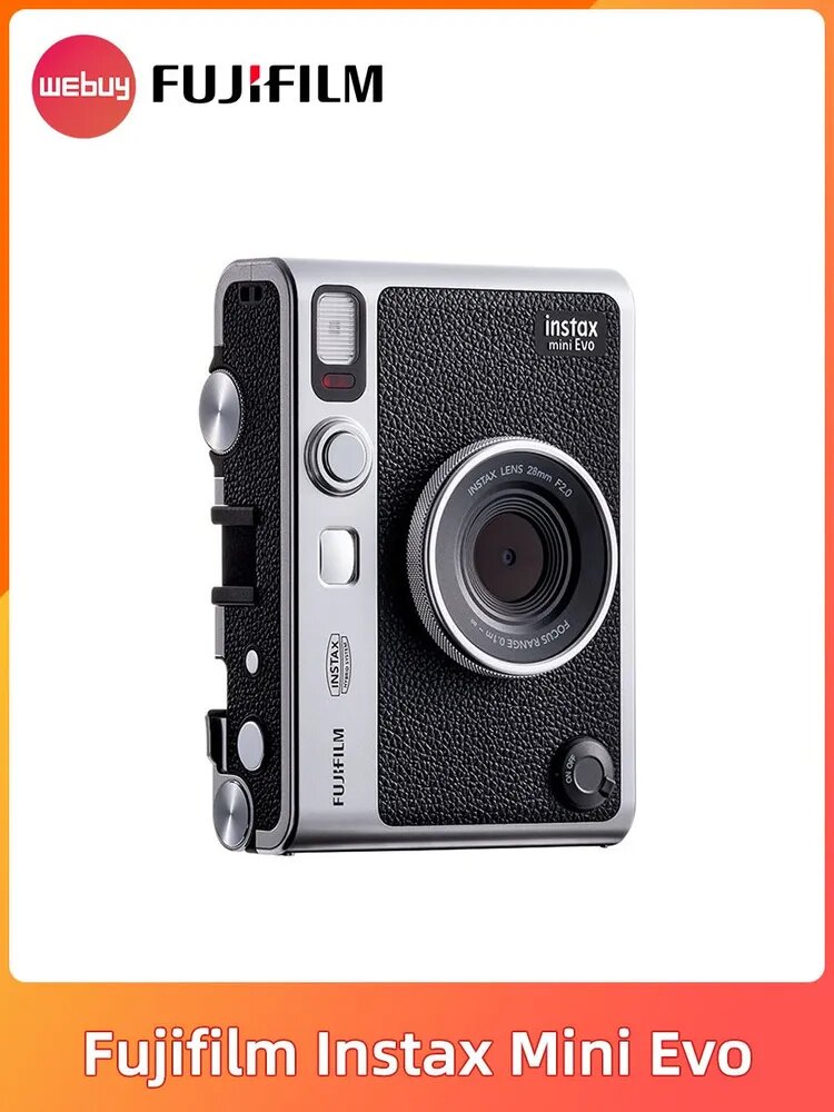 Fujifilm Мини-принтер Instax Mini Evo Фотоаппарат моментальной печати Черный