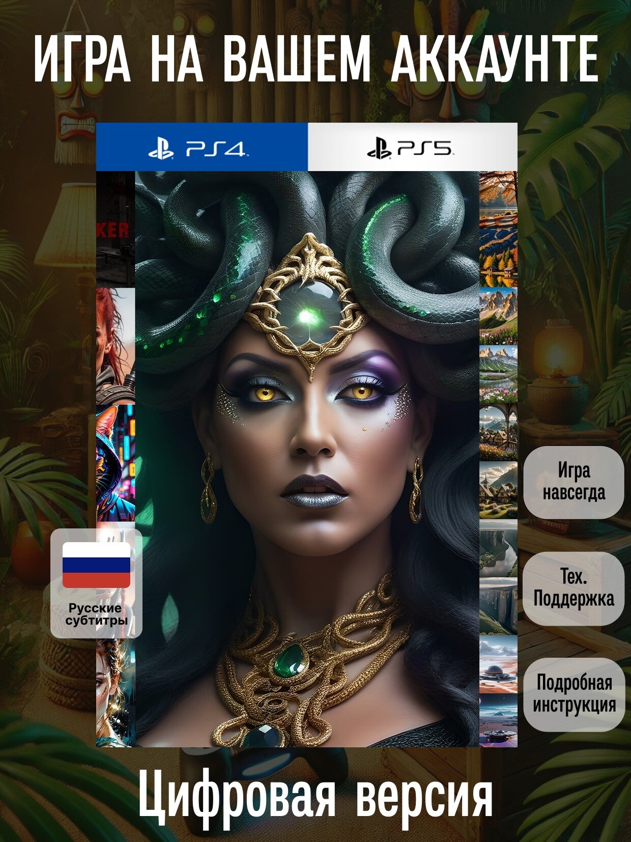 Caretaker: Theme & Avatar Bndl. | PlayStation 4/5 | русские субтитры и интерфейс | Ужасы