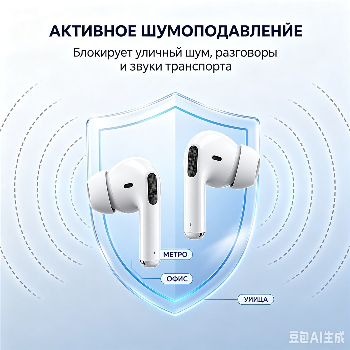 Беспроводные наушники AirPods Pro 3 белые, активное шумоподавление ANC, кейс с зарядкой MagSafe Type-C, режим прозрачности, пространственный звук, сенсорное управление Bluetooth 5.3