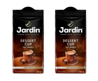 Кофе молотый Jardin "Dessert Cup", средняя обжарка, 100%, арабика, 2 упаковки