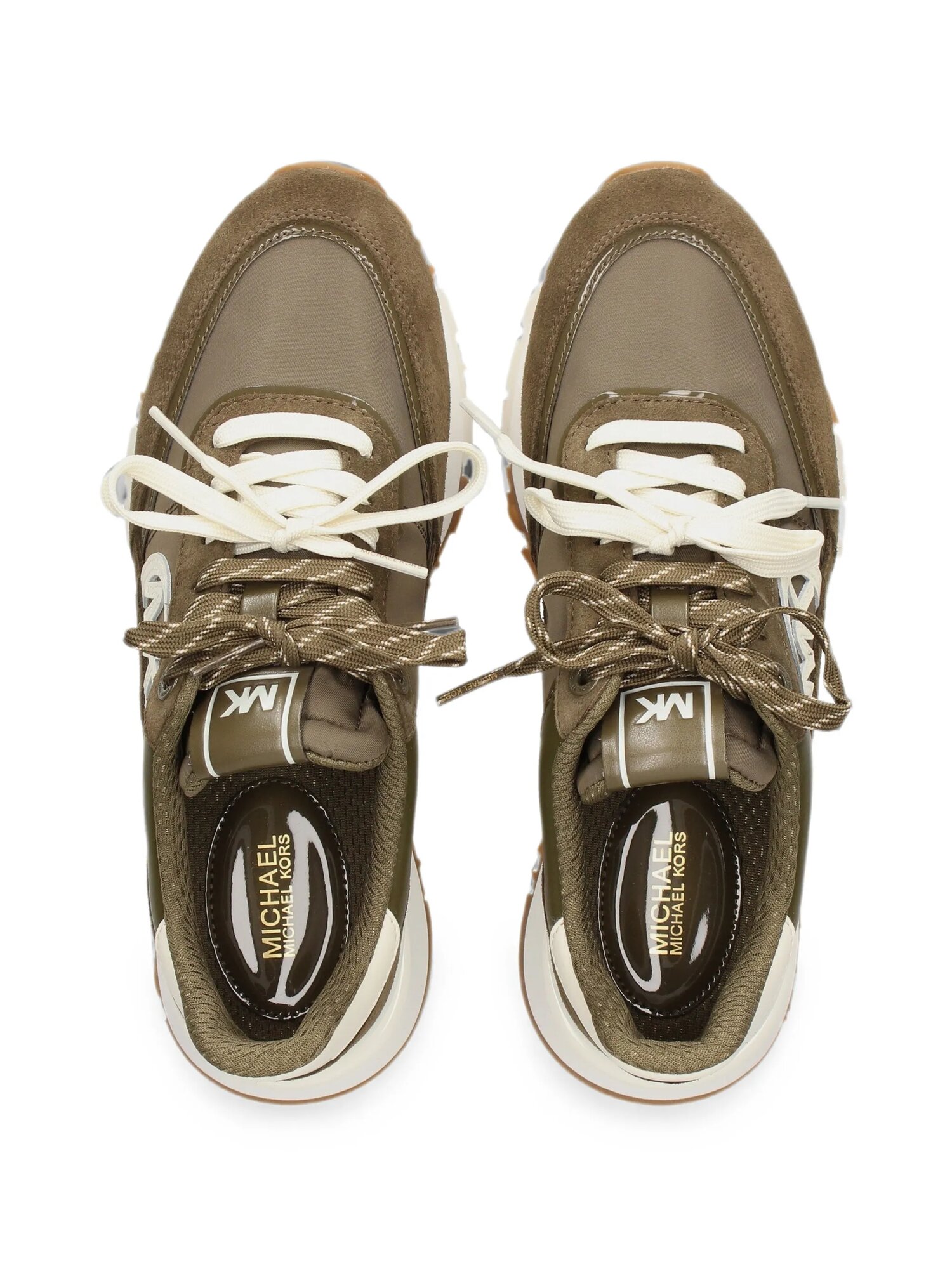Кроссовки MICHAEL KORS Panelled logo-patch sneakers, размер 7 US — фото 1