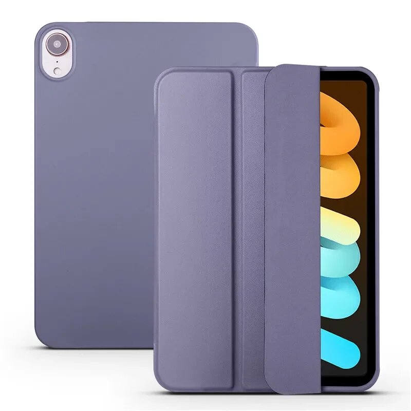 Чехол для iPad Mini 6 Ecasetok For IPad Mini 6 2021, Сиреневый, lavender purple