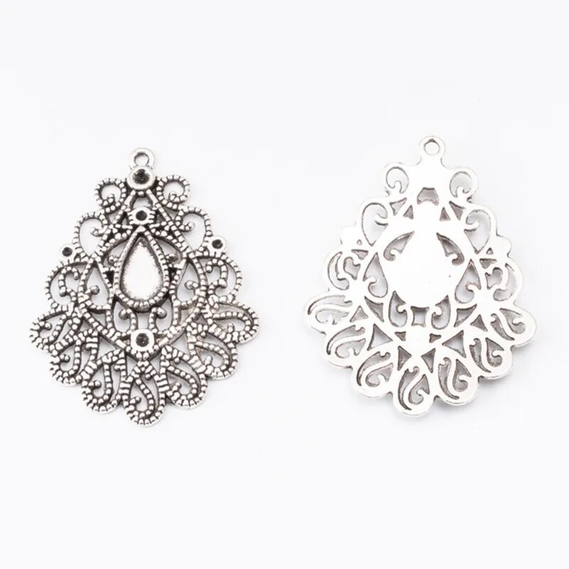 Zawieszki WICHMOMO srebrzyste/miedziane z cyny 4 szt. Серебряный, Silver