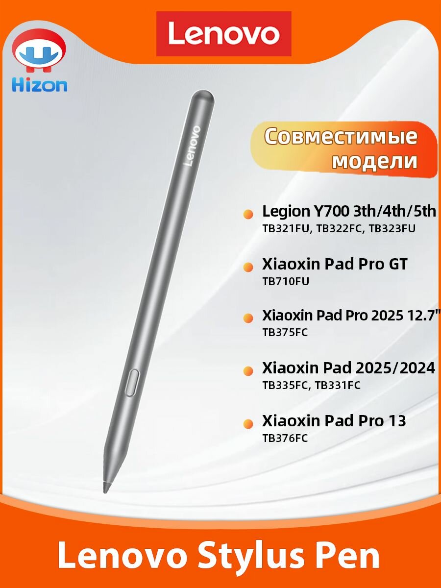 Стилус Lenovo Stylus Pen для Legion Y700 2025 Xiaoxin Pad 2025 Зарядка типа-c Планшетный карандаш для письма для рисования