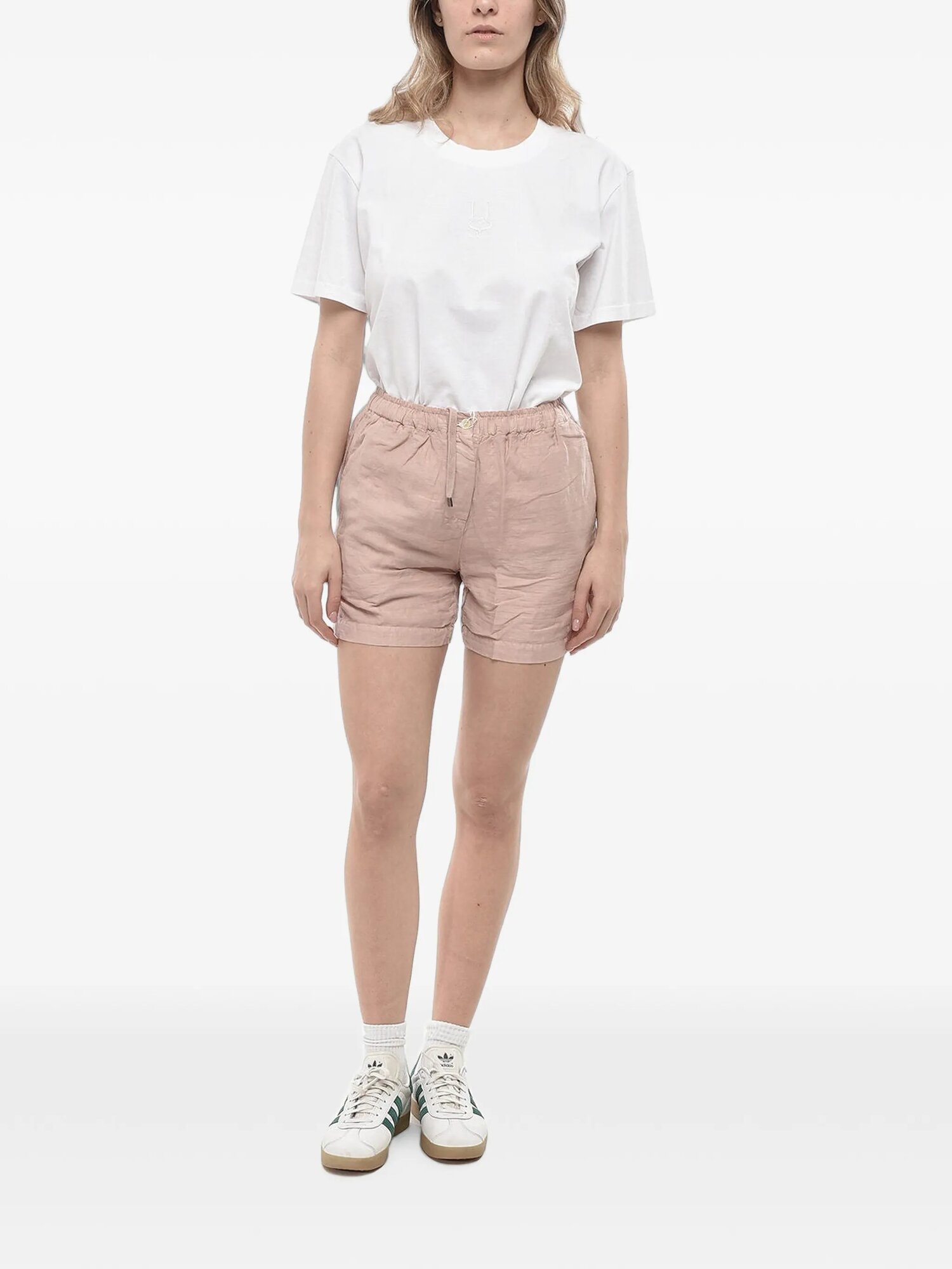 Шорты Finamore Drawstring-waist shorts, размер 40, кораллово-розовый — фото 1